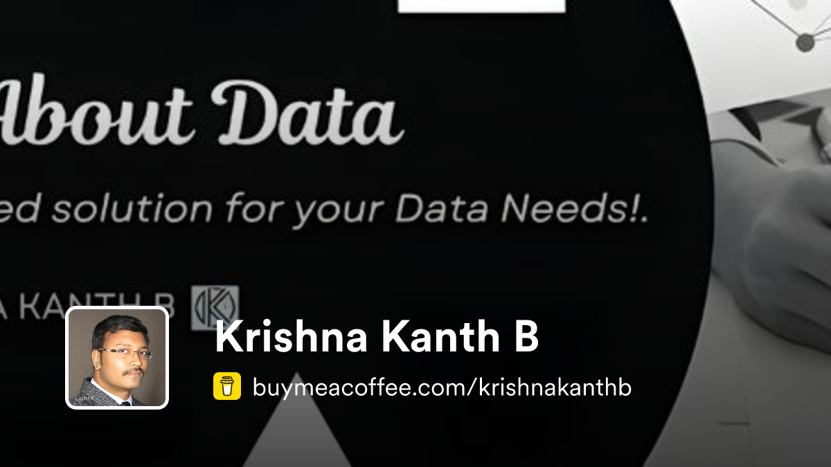 Krishna Kanth B - Buymeacoffee