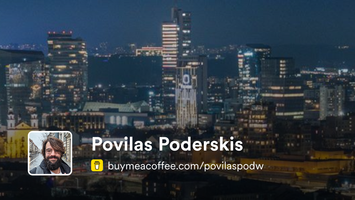 Povilas Poderskis - Buymeacoffee