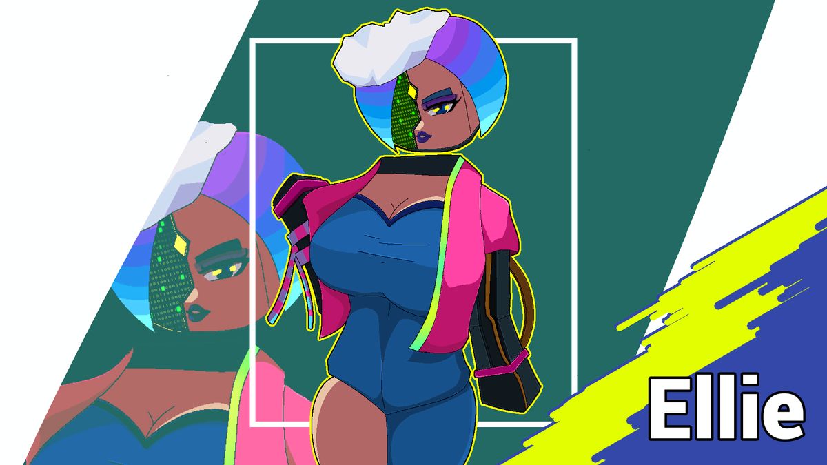 Ellie from the Cyberpunk battlepass! — Tomahawk's Blocktopia - Buymeacoffee