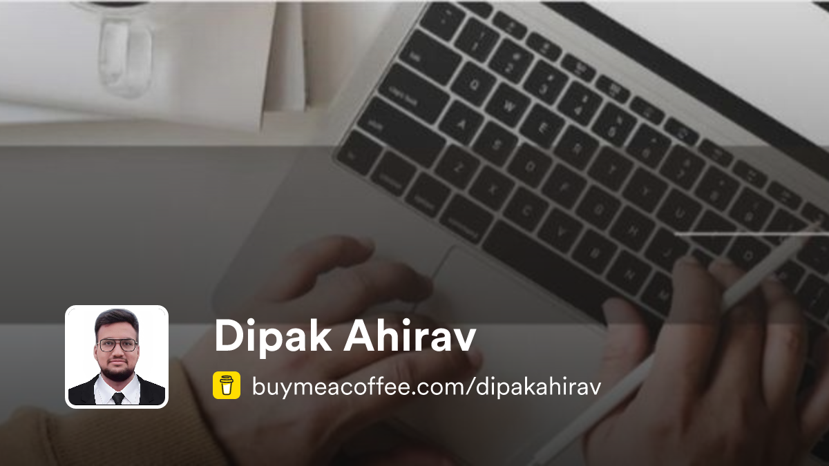 Posts | Dipak Ahirav - Buymeacoffee