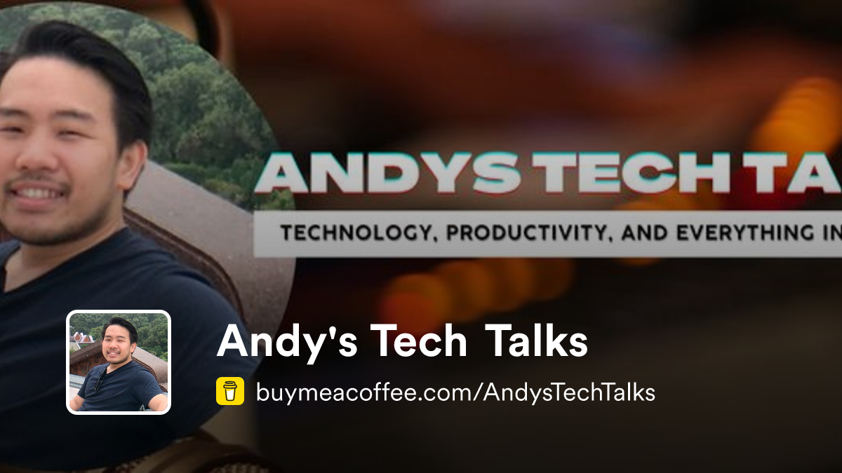 Andy's Tech Talks - Buymeacoffee