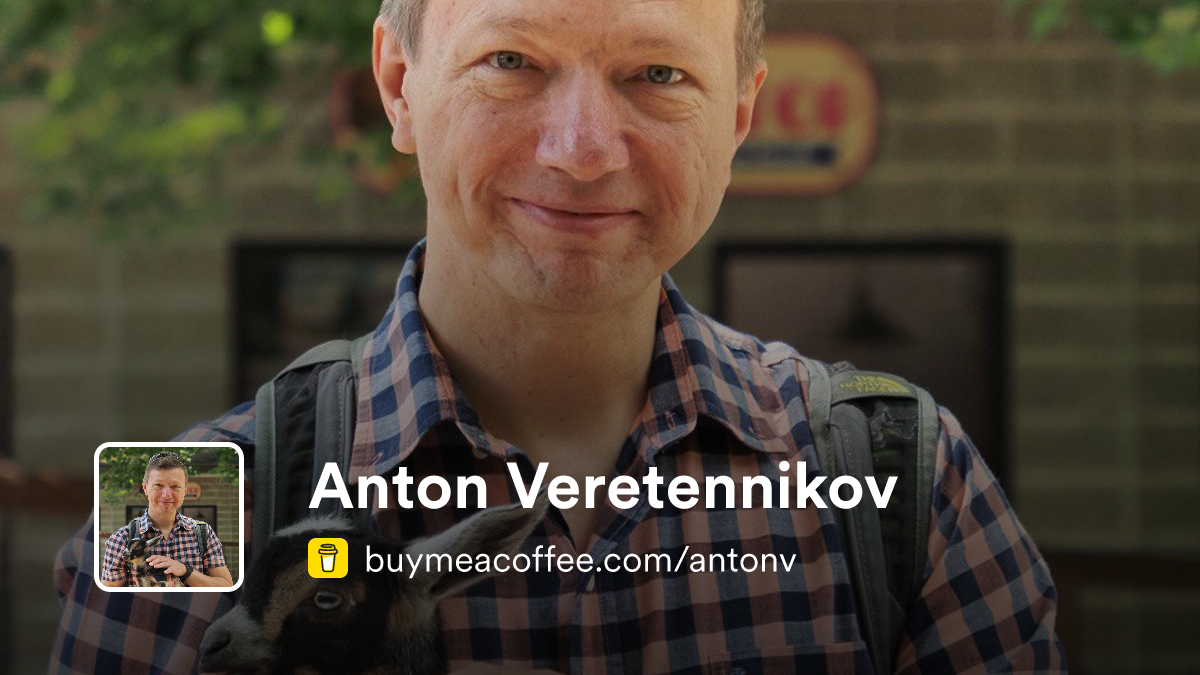 Anton Veretennikov - Buymeacoffee