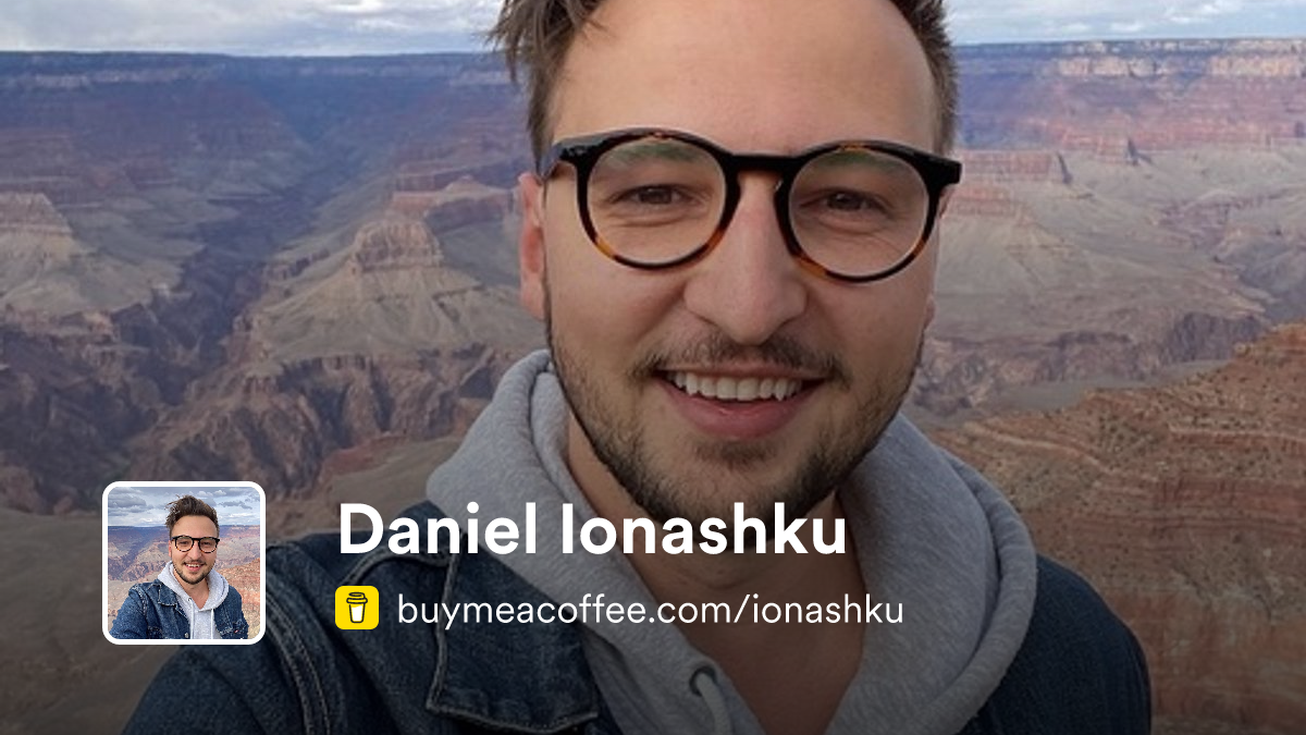 Daniel Ionashku - Buymeacoffee