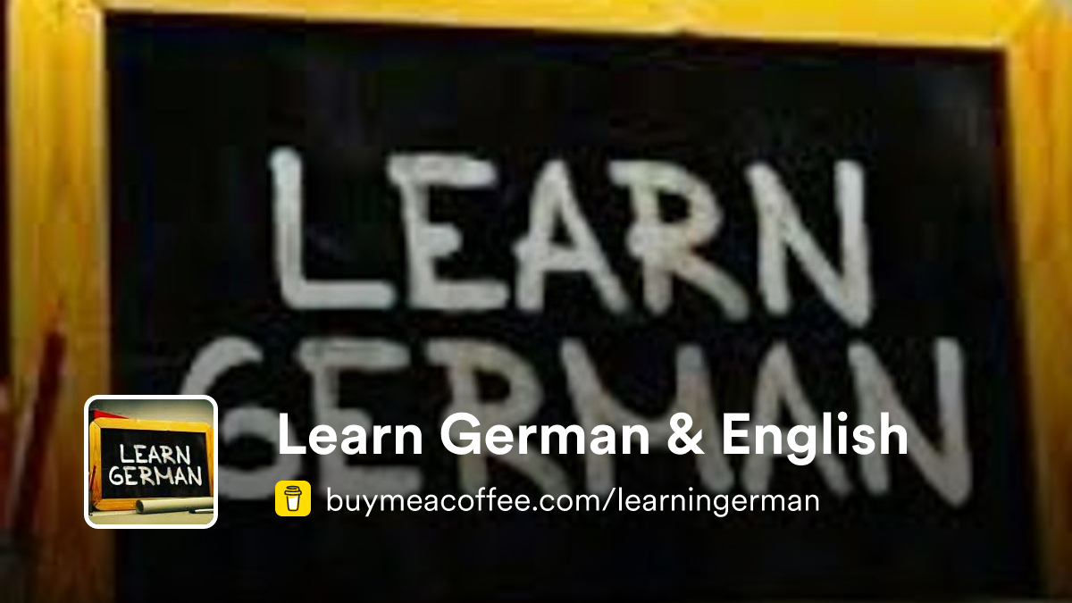 Learn German & English - Buymeacoffee
