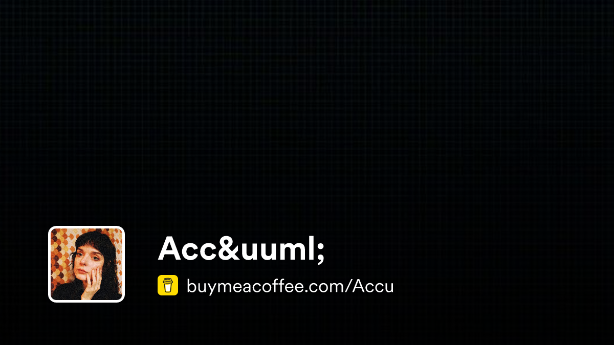 Accü - Buymeacoffee