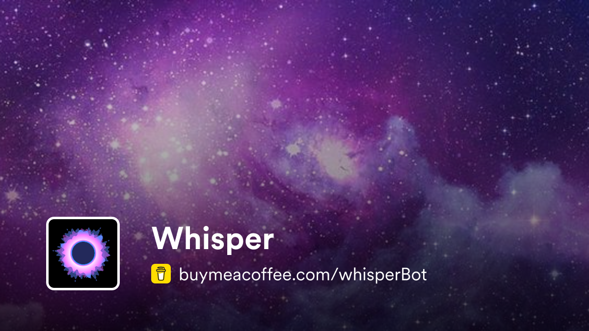 Whisper - Buymeacoffee