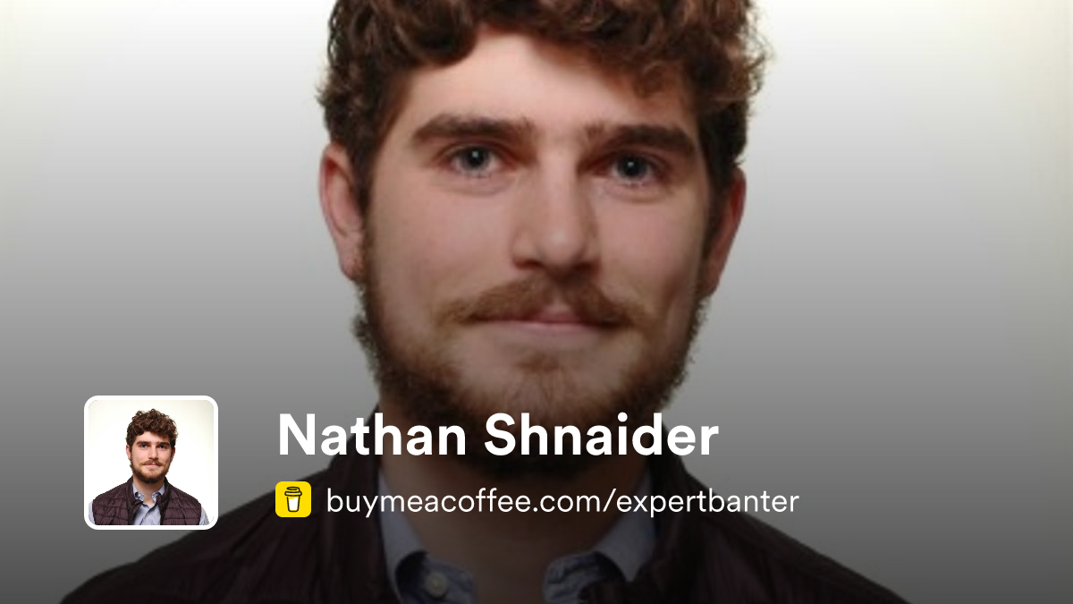 Nathan Shnaider - Buymeacoffee
