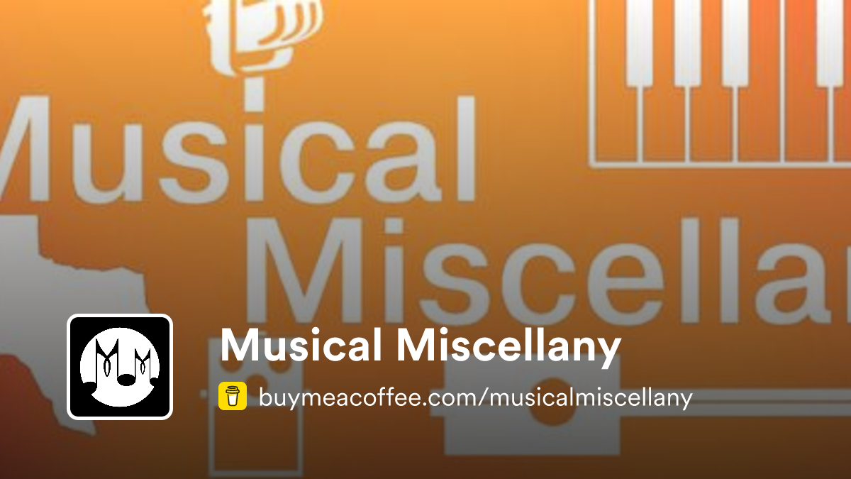 Musical Miscellany - Buymeacoffee