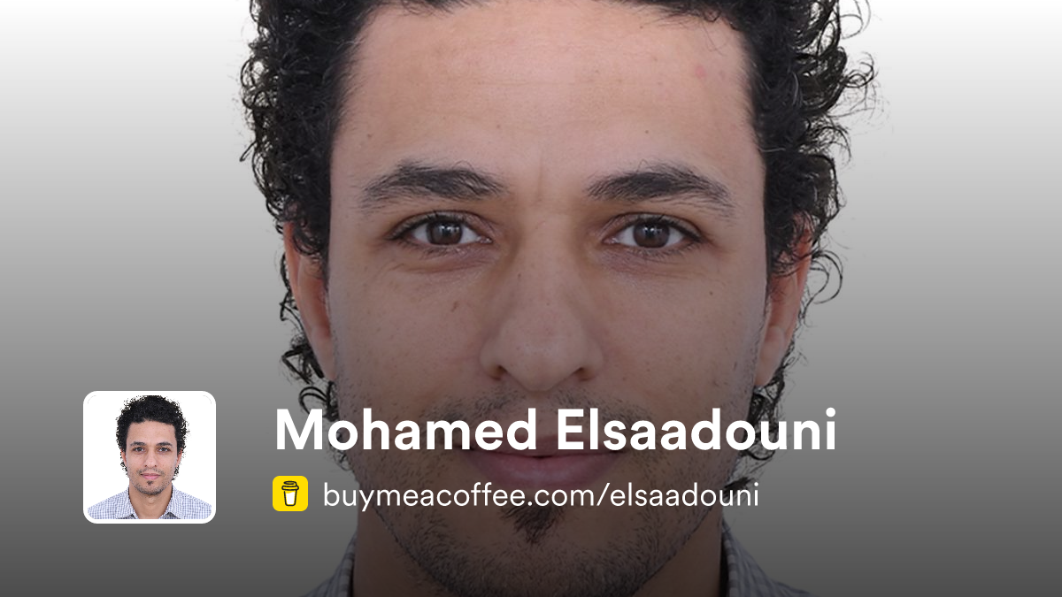 Mohamed Elsaadouni - Buymeacoffee