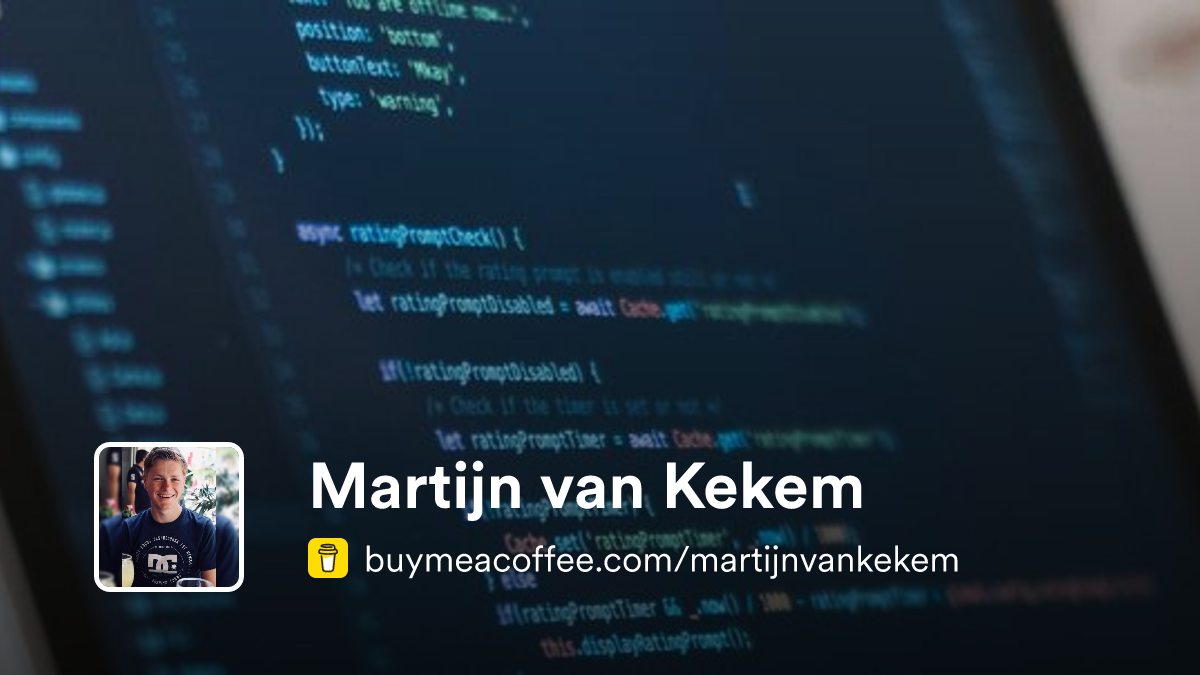 Martijn van Kekem - Buymeacoffee