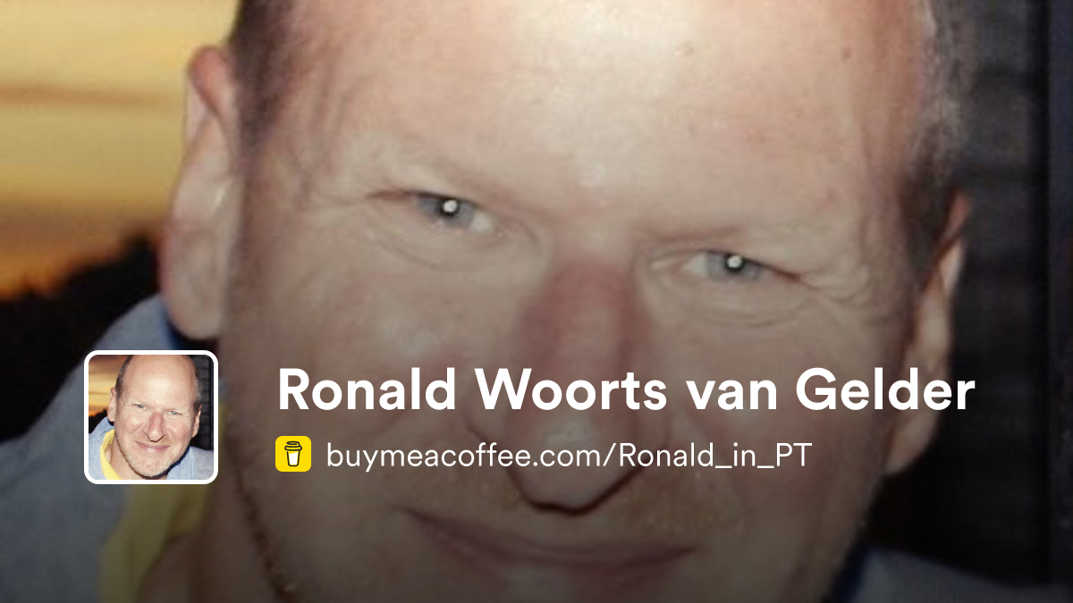 Ronald Woorts van Gelder - Buymeacoffee