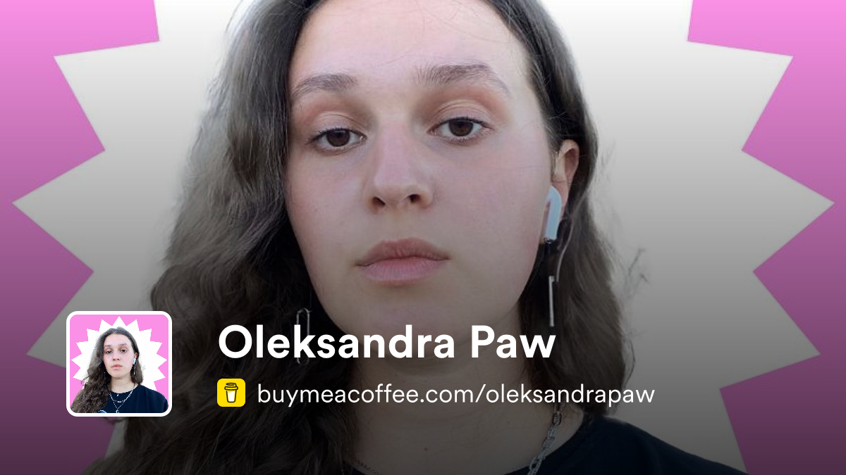 Oleksandra Paw - Buymeacoffee