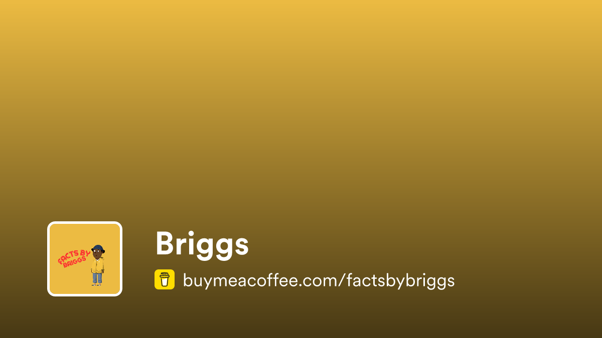 Briggs is Sharing information & knowledge! - Buymeacoffee