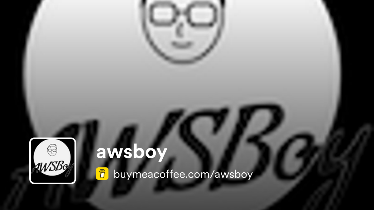 Awsboy Buymeacoffee