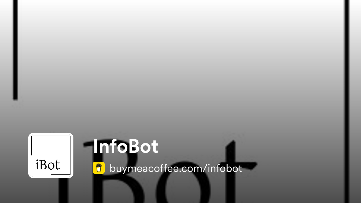 InfoBot is Blog - Buymeacoffee