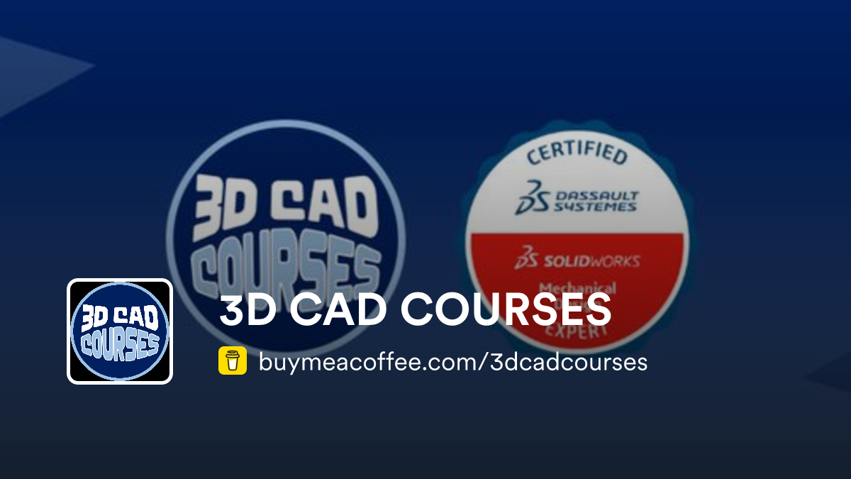 3D CAD COURSES - Buymeacoffee