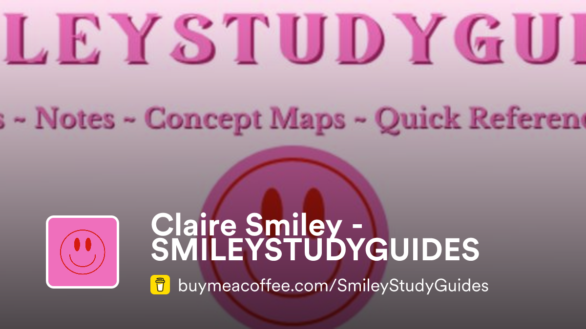 Claire Smiley - SMILEYSTUDYGUIDES is Nursing Study Materials, Nursing ...