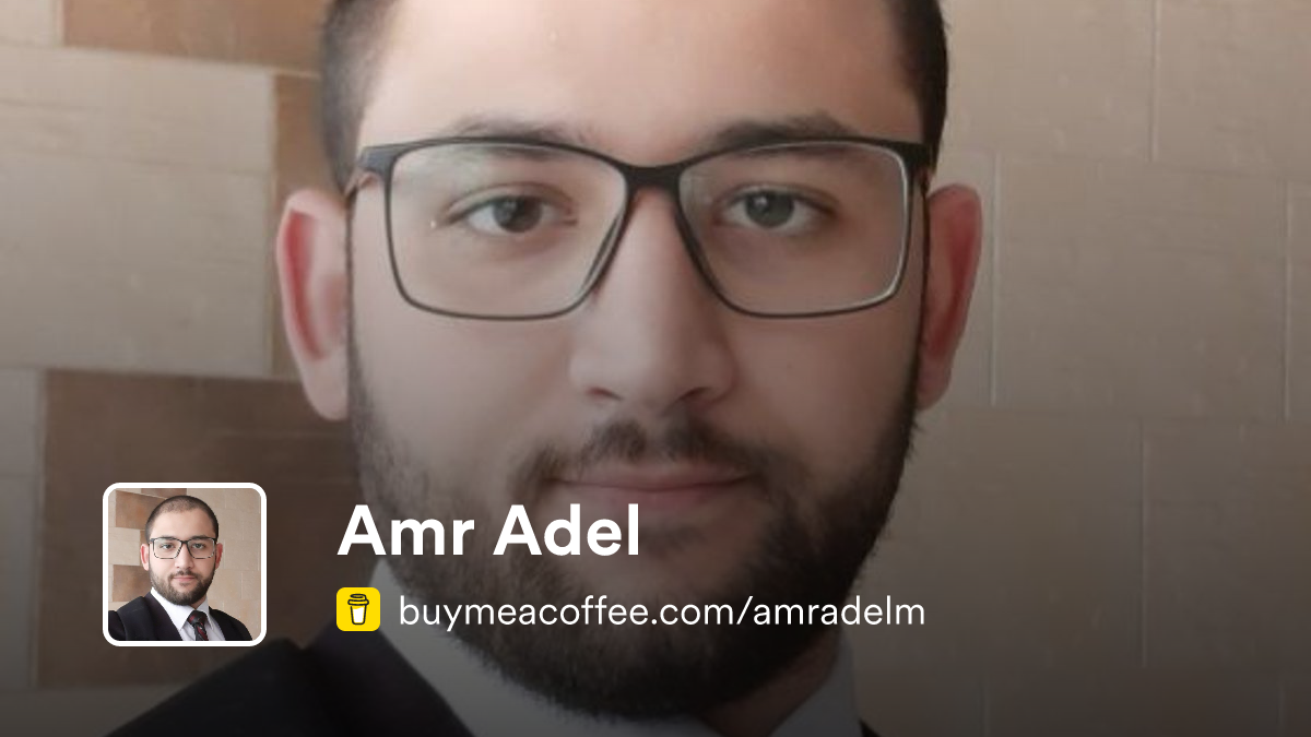 Amr Adel - Buymeacoffee