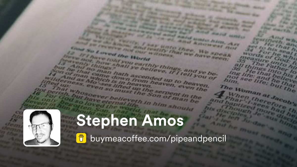 Stephen Amos - Buymeacoffee