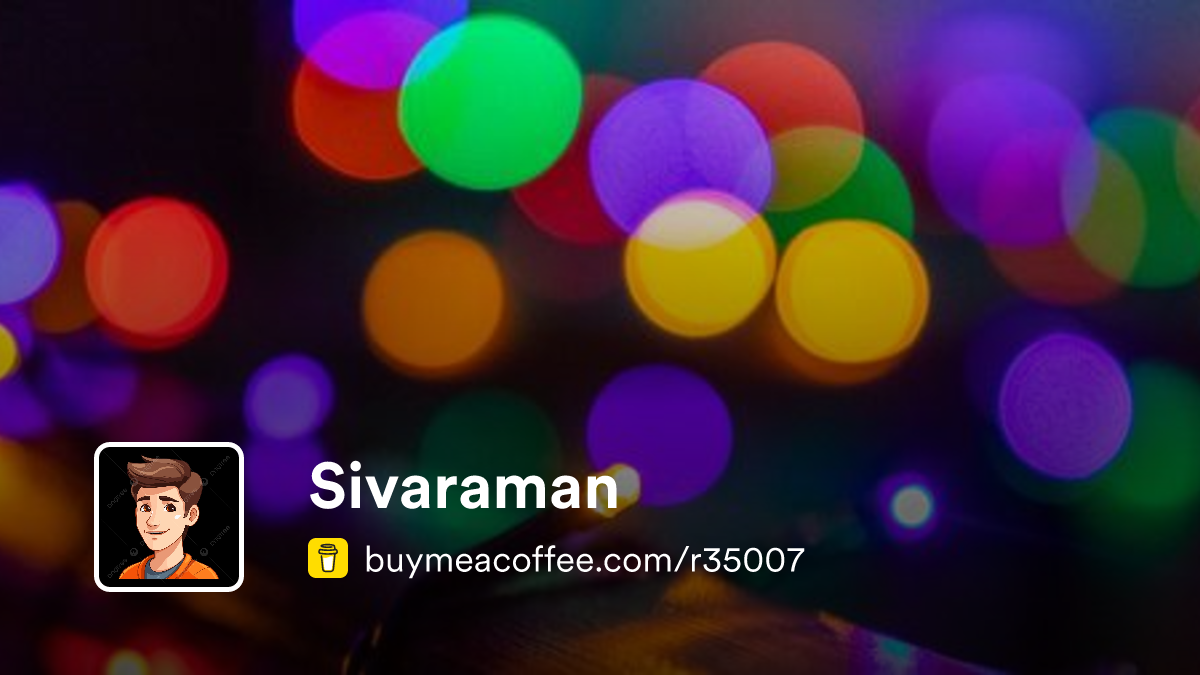 Sivaraman - Buymeacoffee