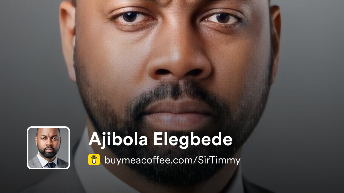 Ajibola Elegbede - Buymeacoffee