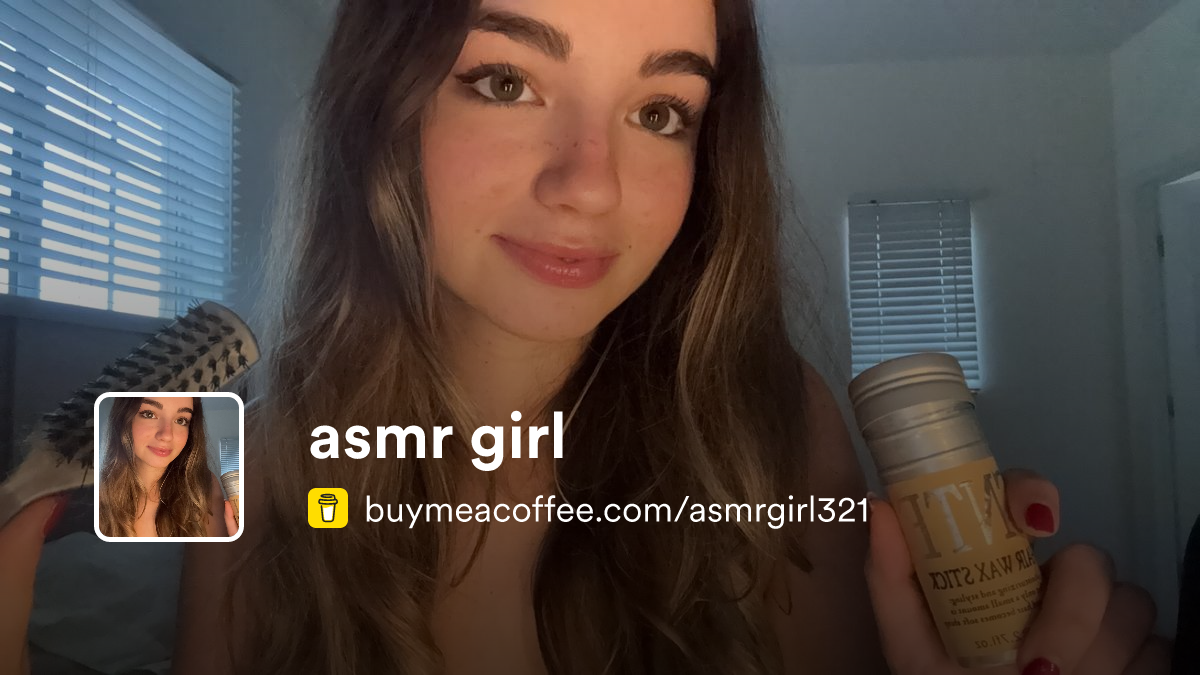asmr girl - Buymeacoffee
