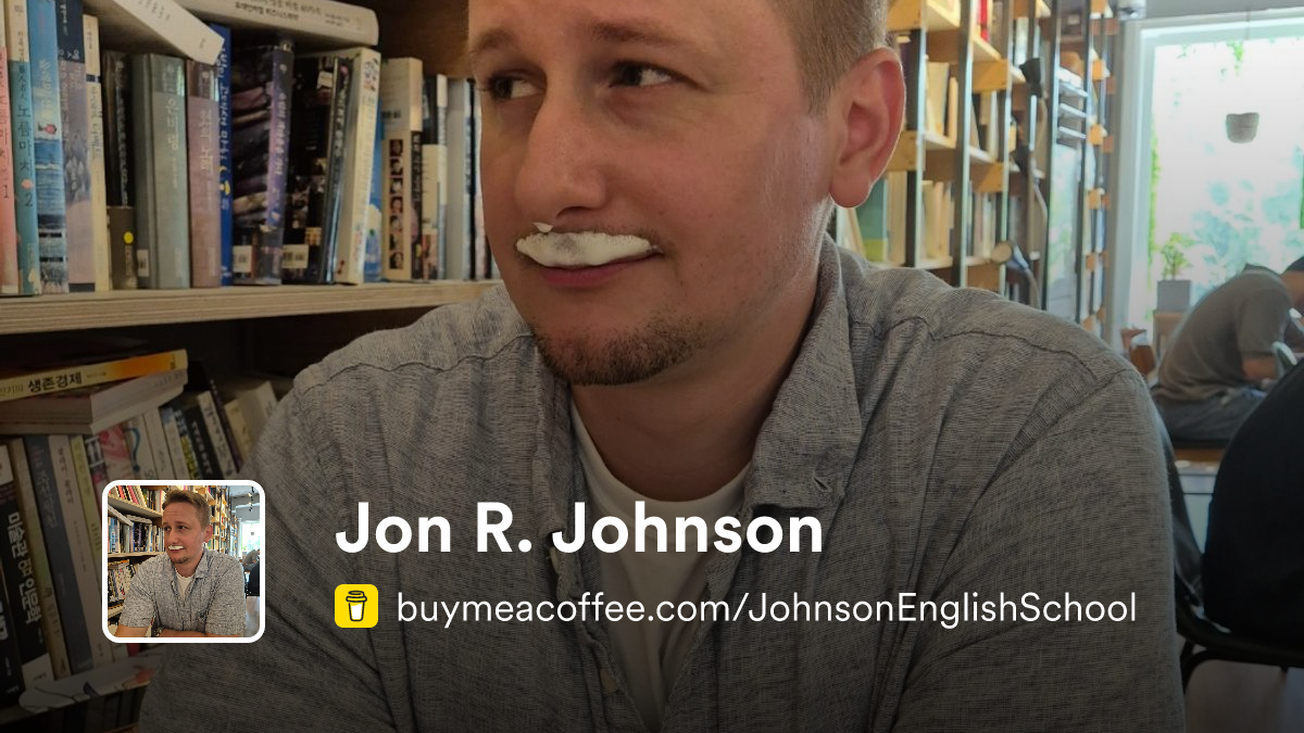 Jon R. Johnson - Buymeacoffee