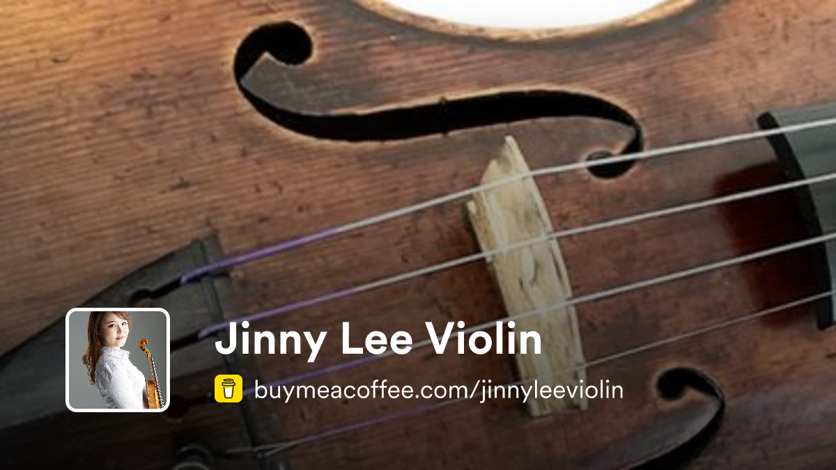 Jinny Lee Violin is Violin lesson - Buymeacoffee