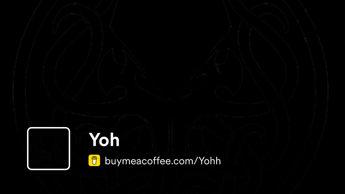 Yoh - Buymeacoffee