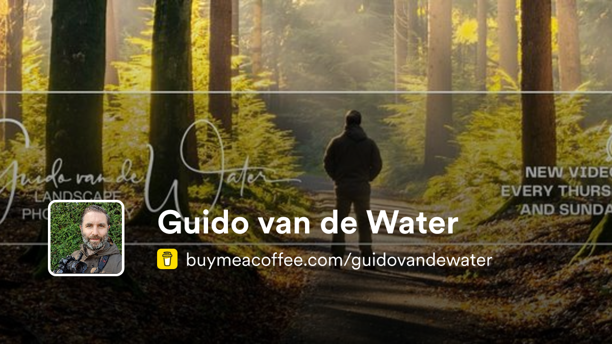 Guido van de Water is landscape photography videos - Buymeacoffee
