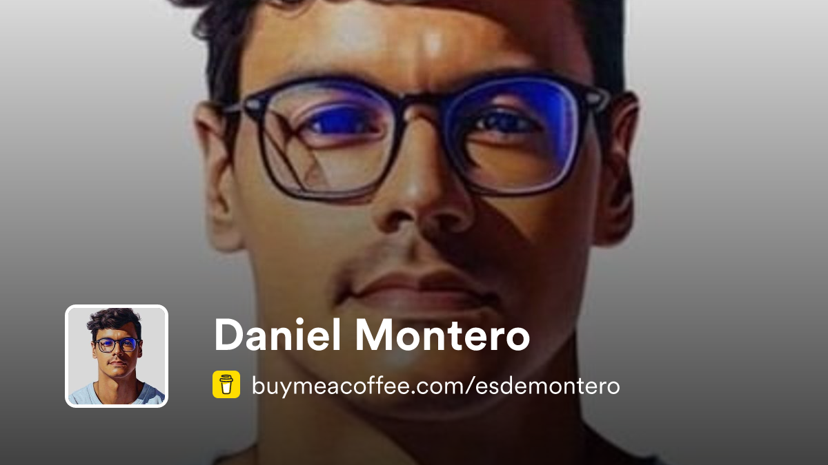 Daniel Montero - Buymeacoffee