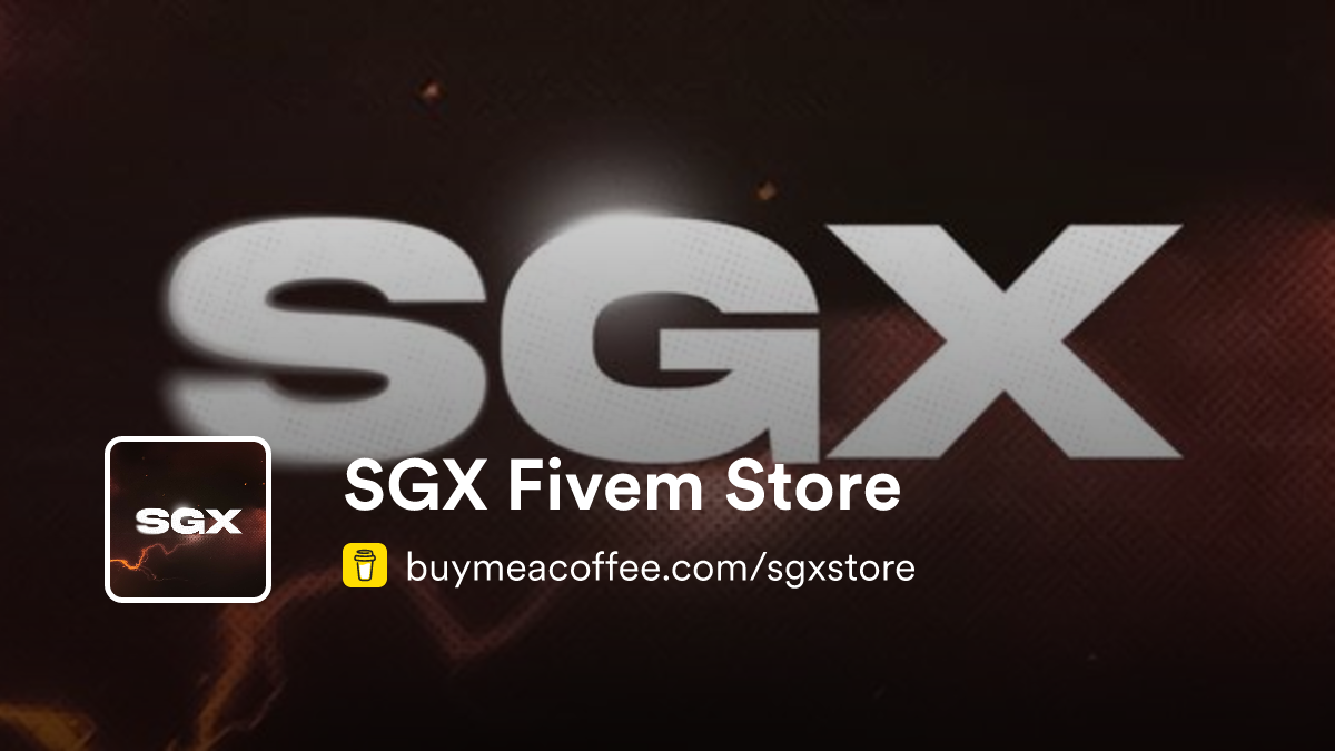 SGX Fivem Store - Buymeacoffee