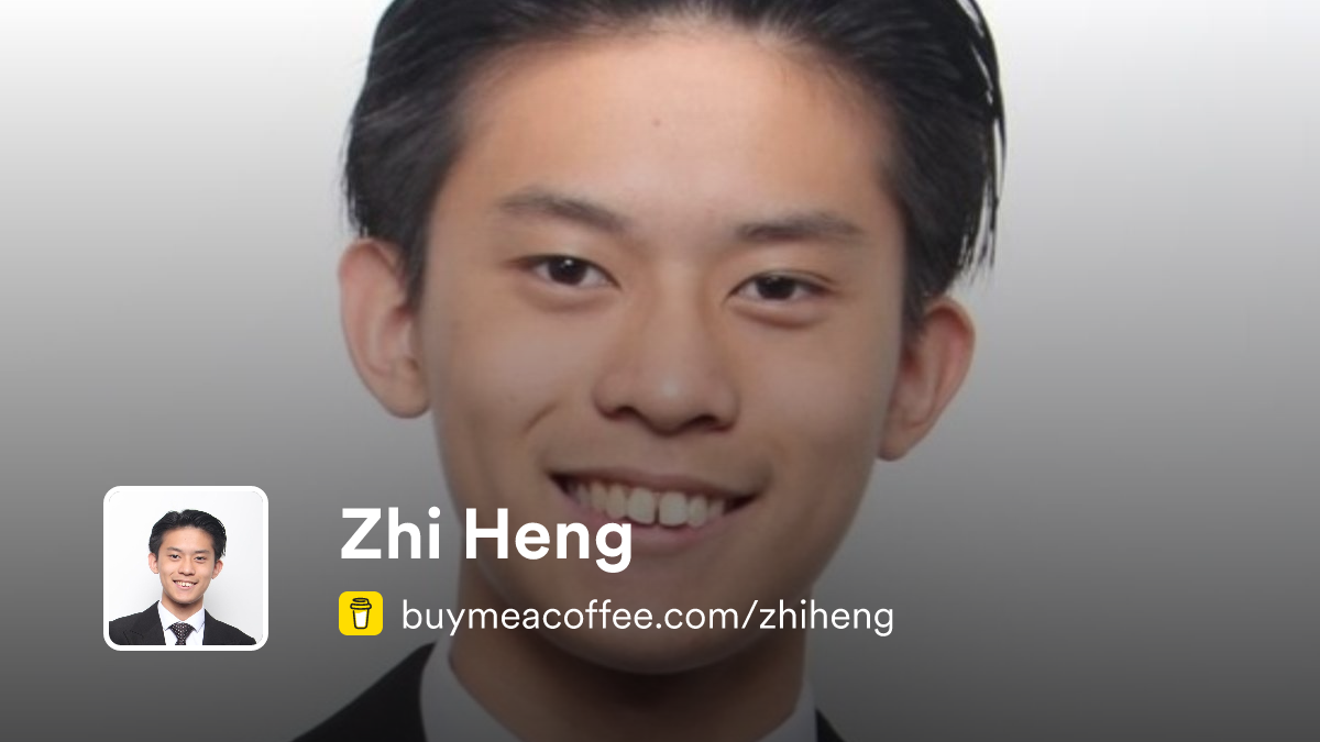 Zhi Heng - Buymeacoffee