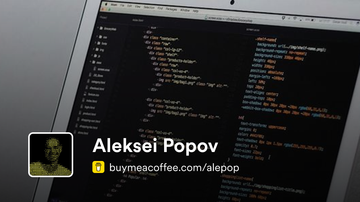 Aleksei Popov is zap! - Buymeacoffee
