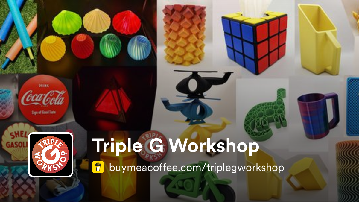 Triple G Workshop is Posting free models and 3D printing the impossible - Buymeacoffee