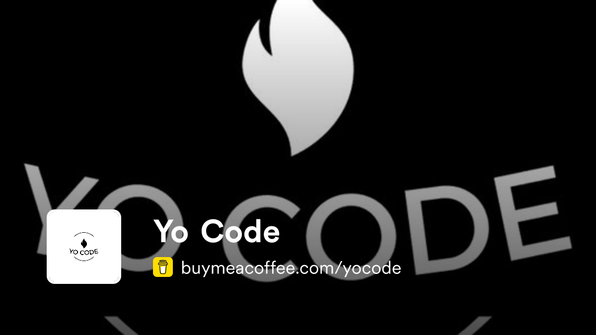 Yo Code - Buymeacoffee