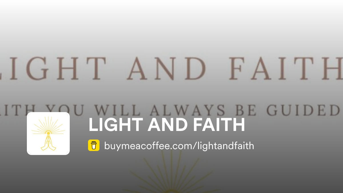 LIGHT AND FAITH is creating a loving haven for people to become one with their source.💡 ...