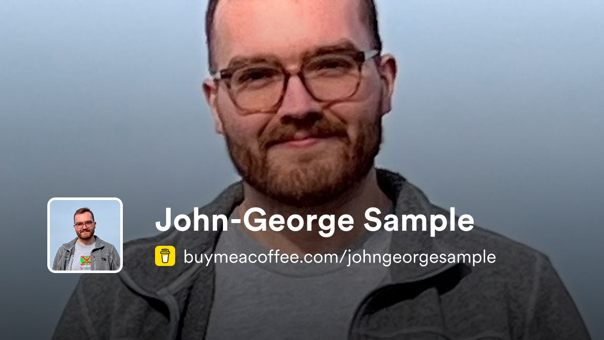 John-George Sample is Creating open-source software - Buymeacoffee