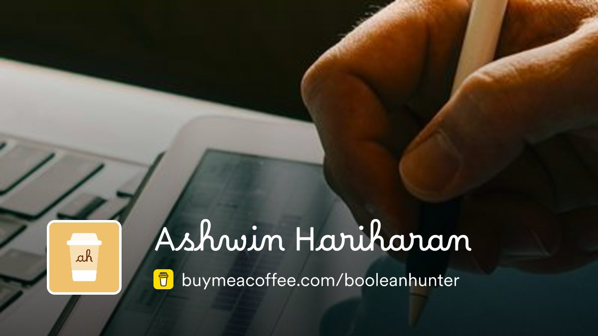 Ashwin Hariharan - Buymeacoffee