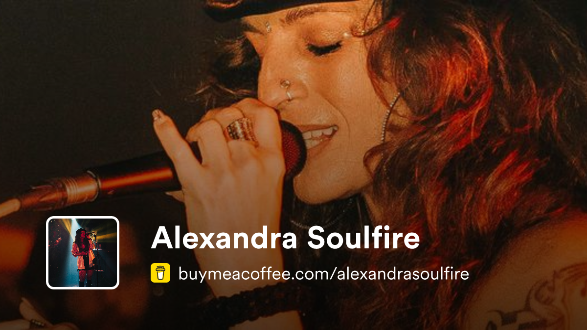 Alexandra Soulfire - Buymeacoffee