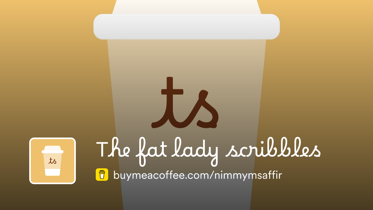 The fat lady scribbles - Buymeacoffee