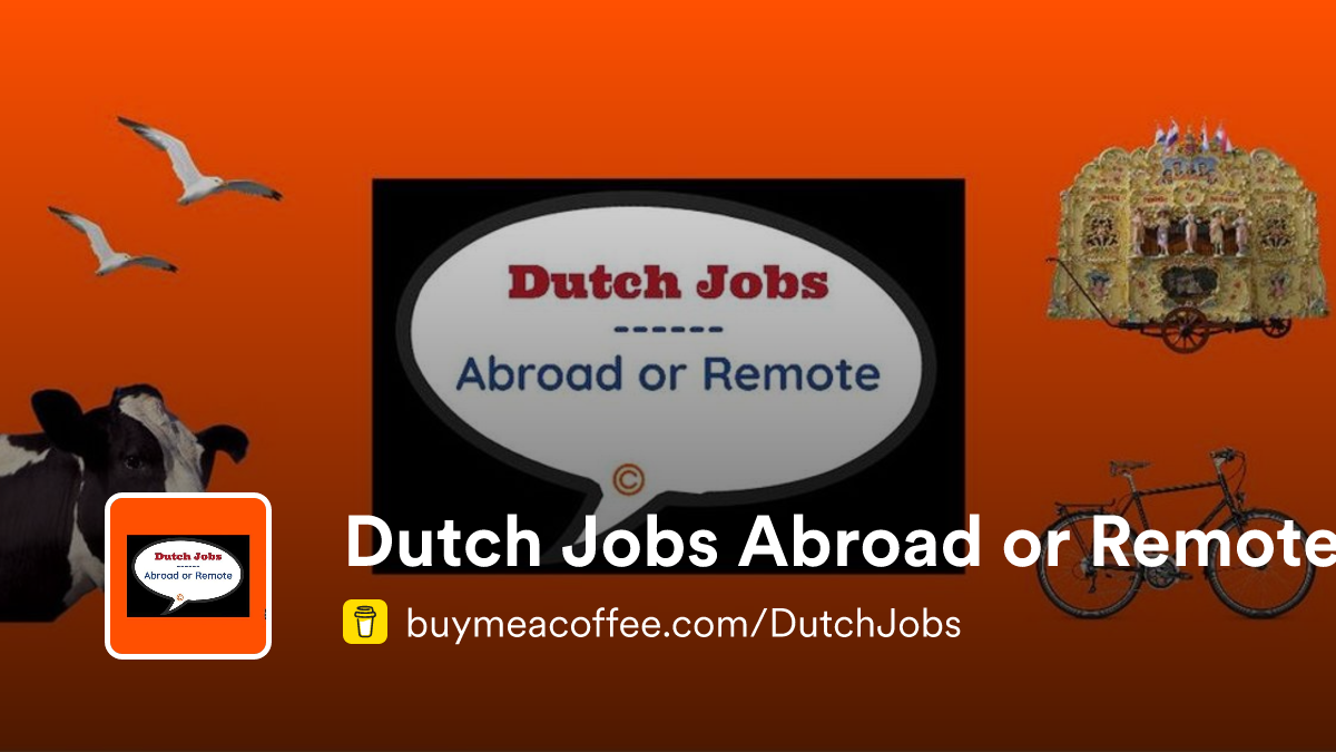 Dutch Jobs Abroad or Remote - Buymeacoffee