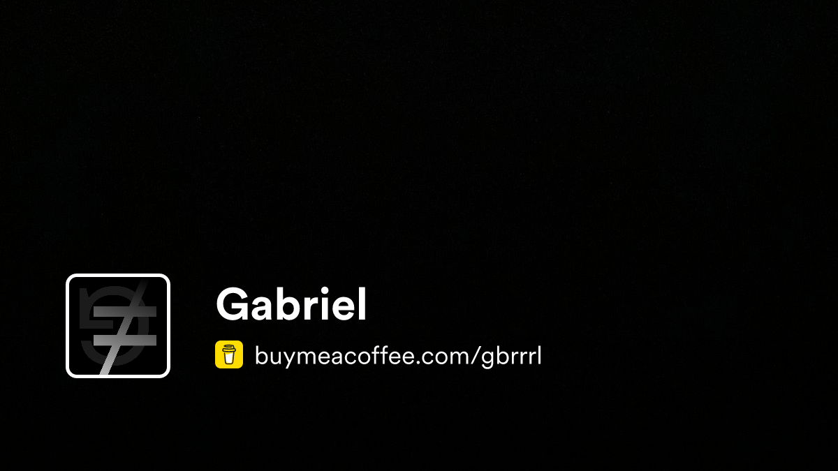 Gabriel is blogger/curator since 2008. - Buymeacoffee