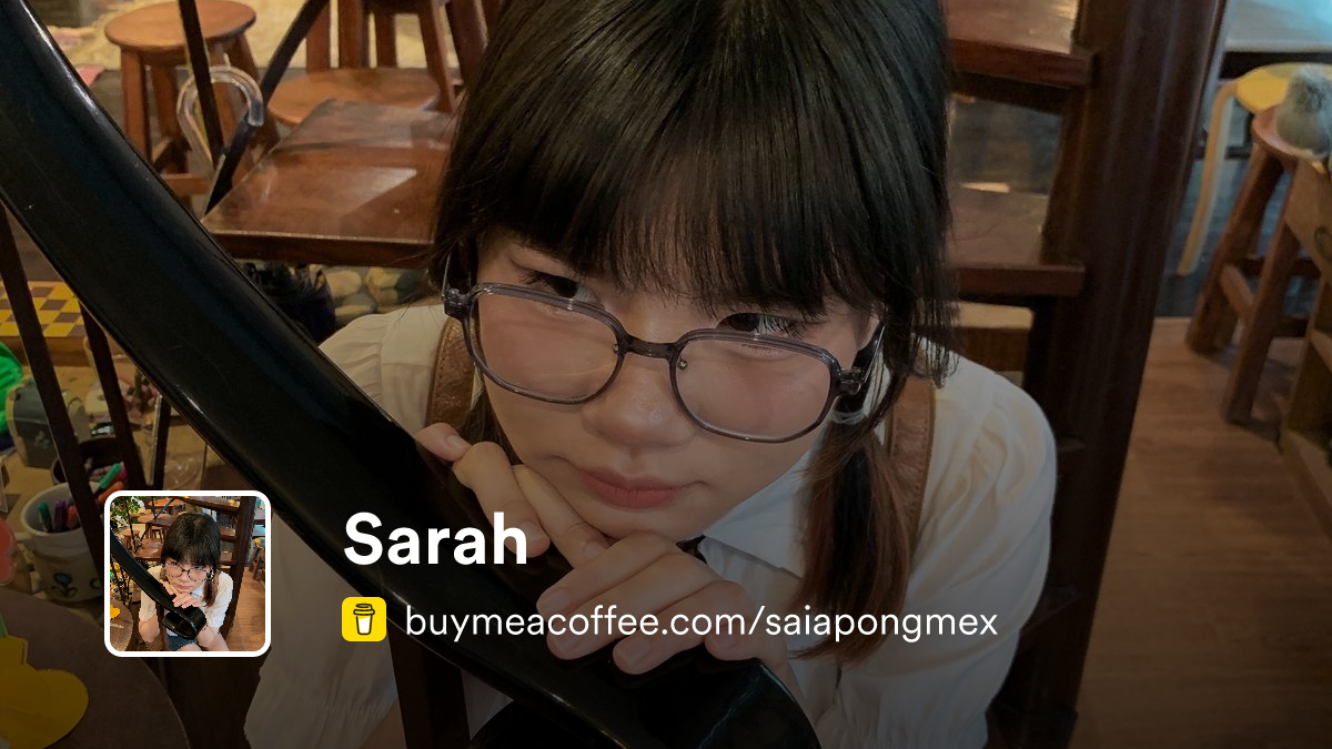 Sarah is Streamer, Artist - Buymeacoffee