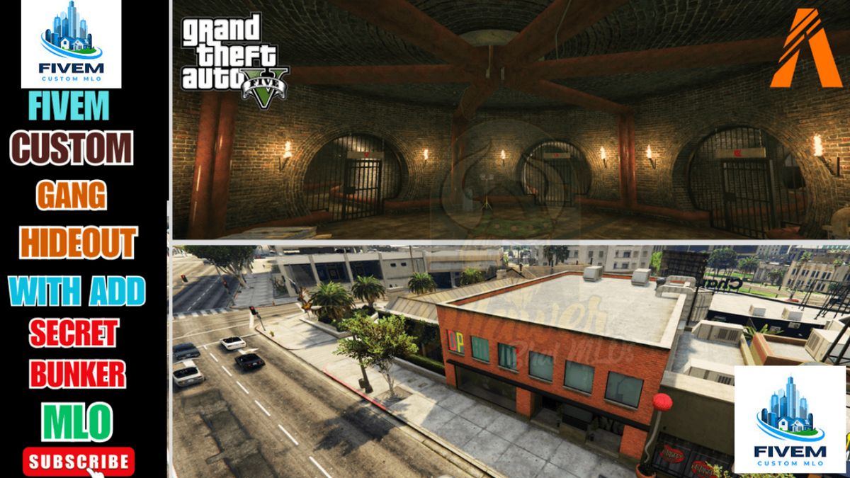 Fivem custom Gang hideout mlo with add secret bunker mansion — Fivem ...