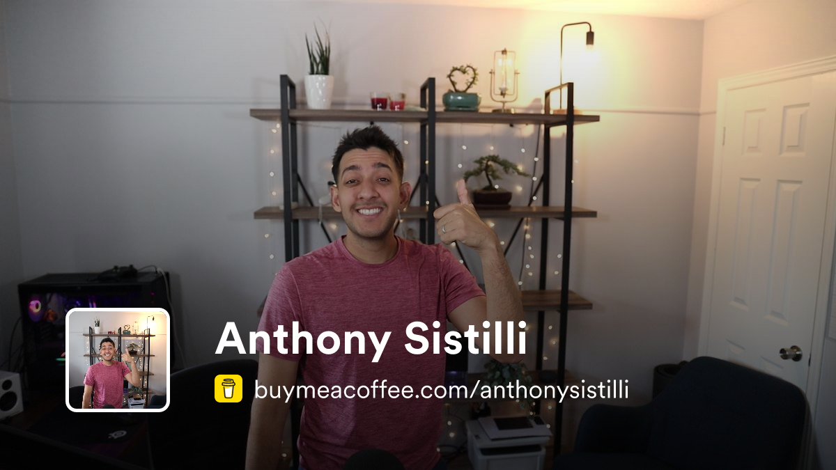 Anthony Sistilli - Buymeacoffee