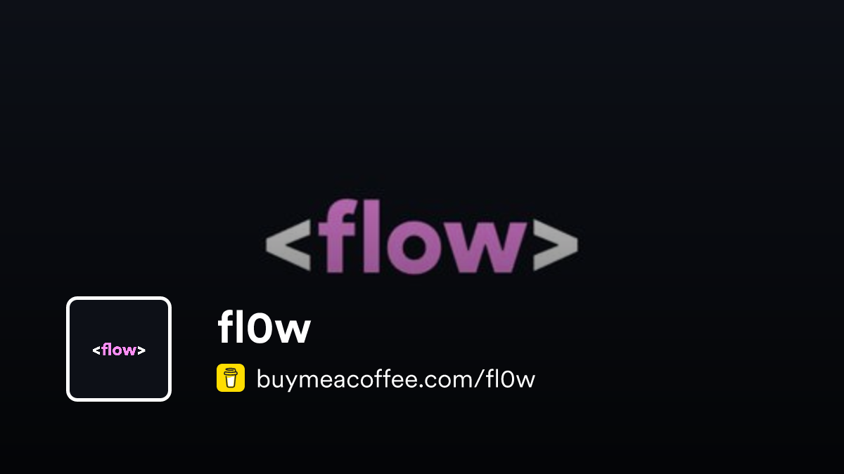 fl0w is an Android Developer - Buymeacoffee