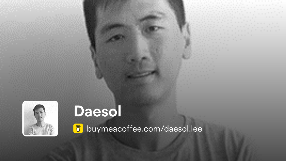 Daesol - Buymeacoffee