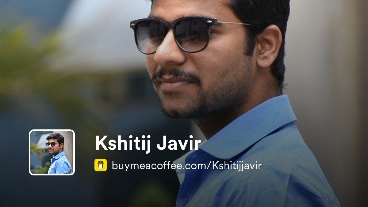 Kshitij Javir - Buymeacoffee