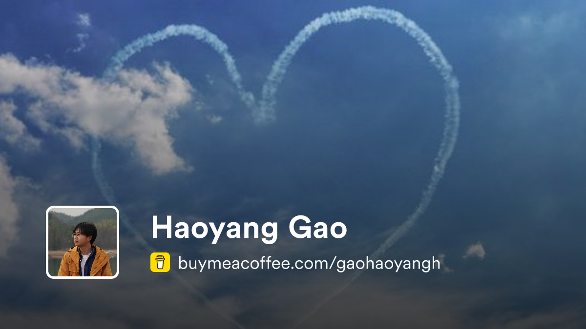 Haoyang Gao is Software, Web Site, App etc. - Buymeacoffee